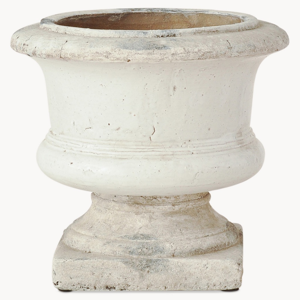 Small Distressed Ceramic Planter Furniture - La Maison Chic Luxury ...