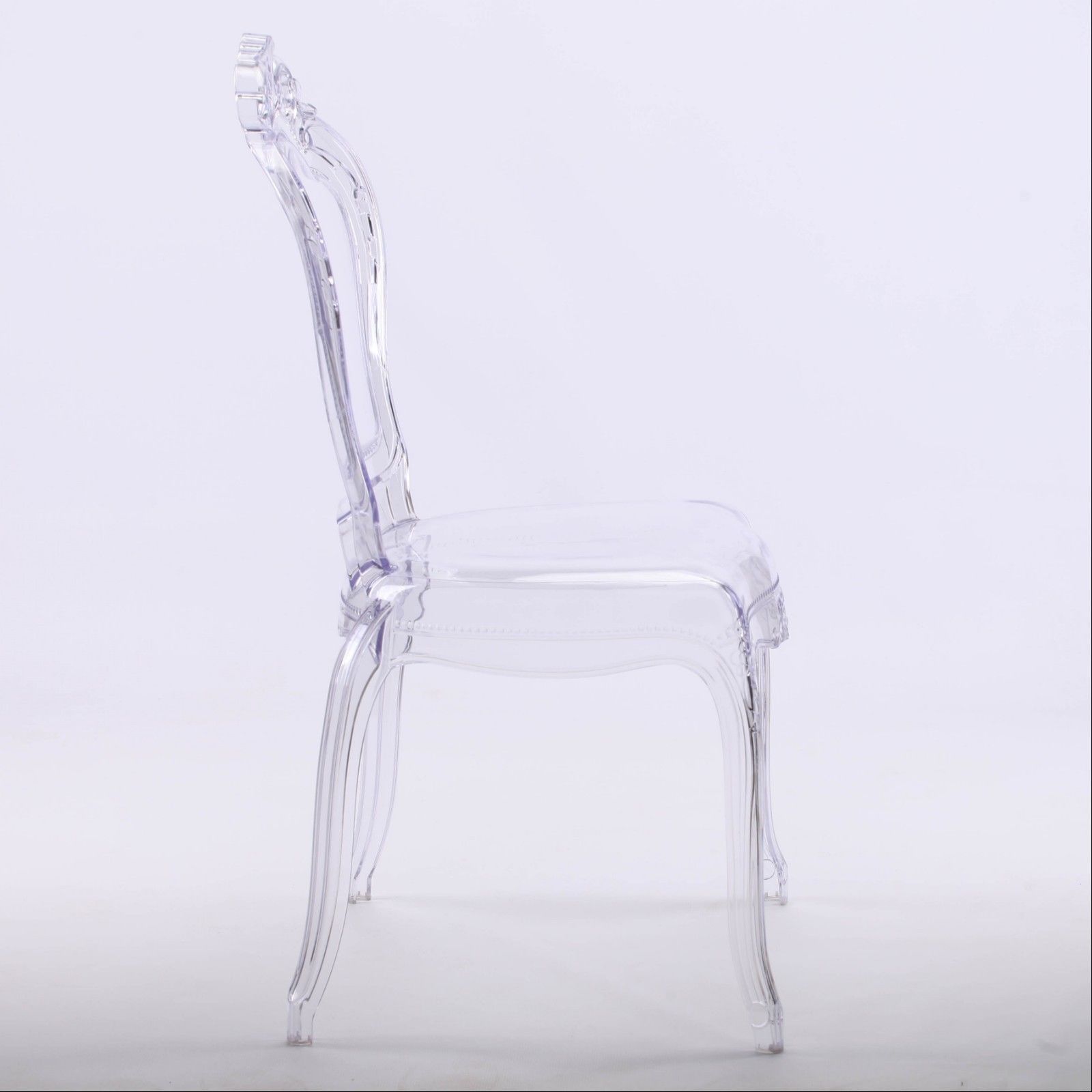 French Style Clear Ghost Transparent Contemporary Chair