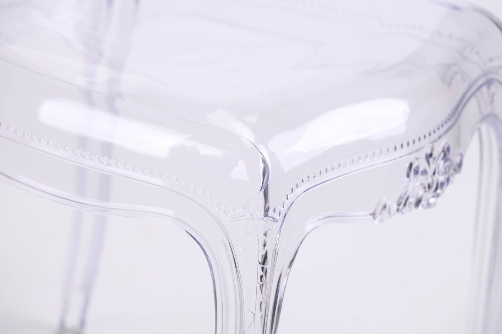 French Style Clear Ghost Transparent Contemporary Chair