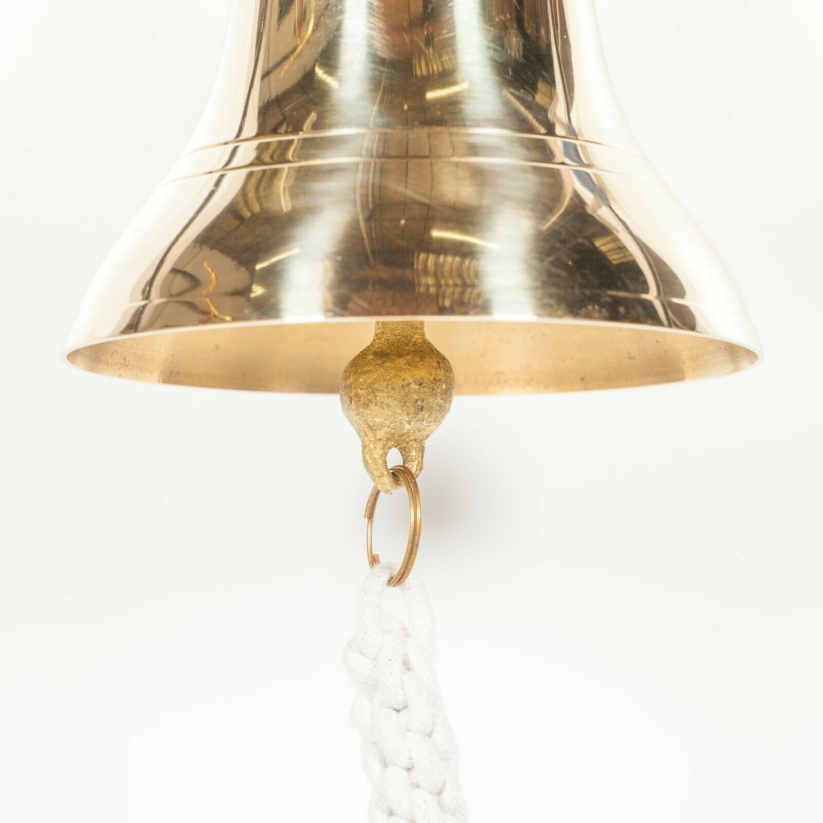 Nautical Polished Brass Ship Bell 6" Furniture - La Maison Chic Luxury ...