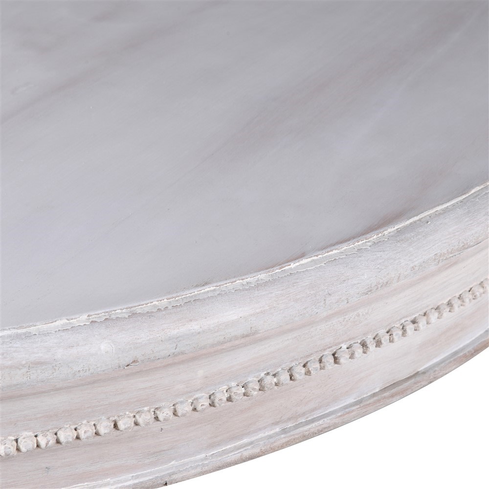White Wash Rafaela Round Dining Table Furniture - La Maison Chic Luxury Interiors
