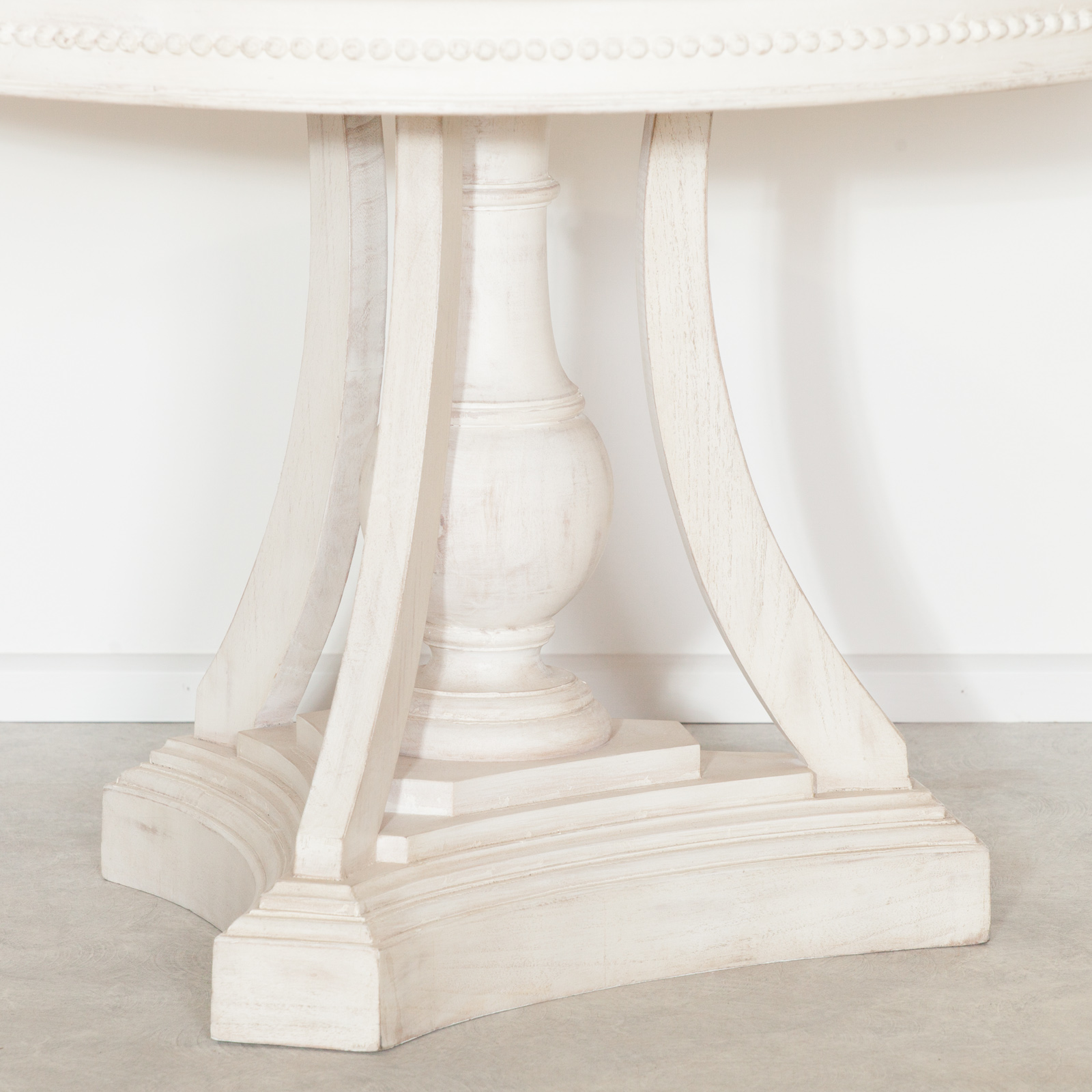 White Wash Rafaela Round Dining Table Furniture - La Maison Chic Luxury Interiors
