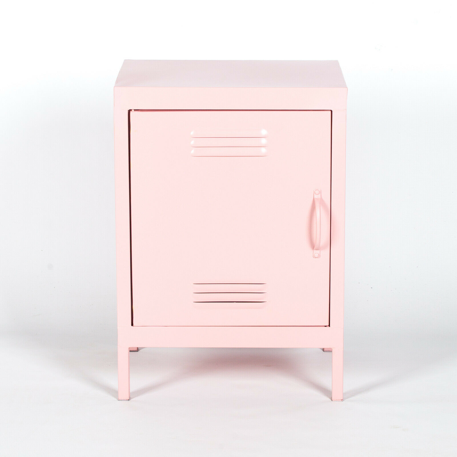 Industrial Metal Locker Storage Bedside Pink Cupboard Furniture - La ...