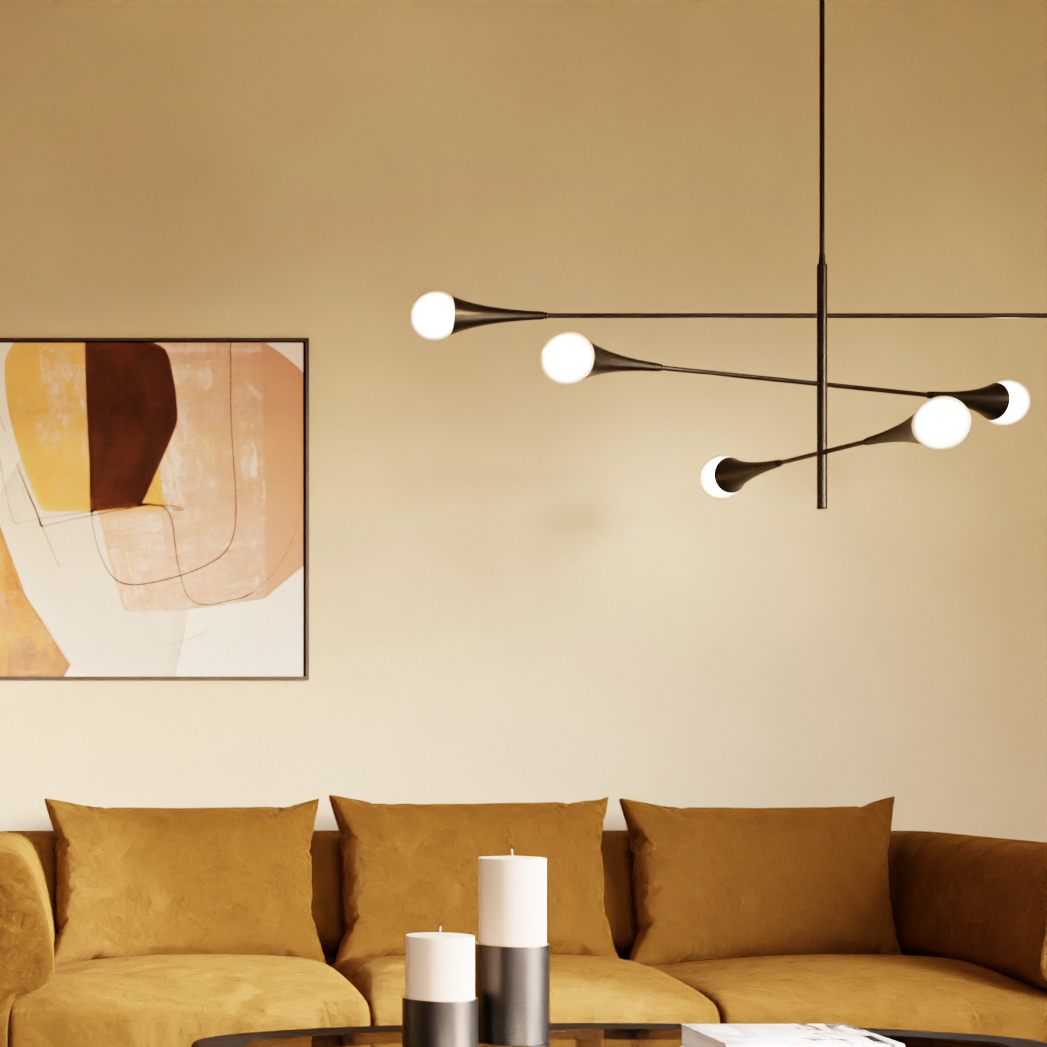 Jaden Matt Black Pendant Ceiling Light Furniture - La Maison Chic ...