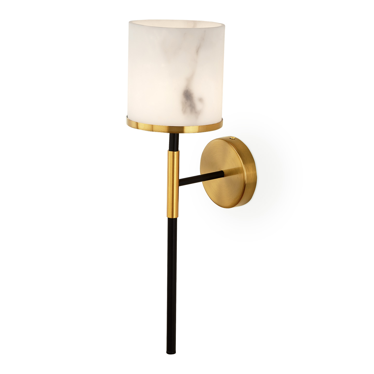Marble Effect Brass Finish Wall Light - La Maison Chic